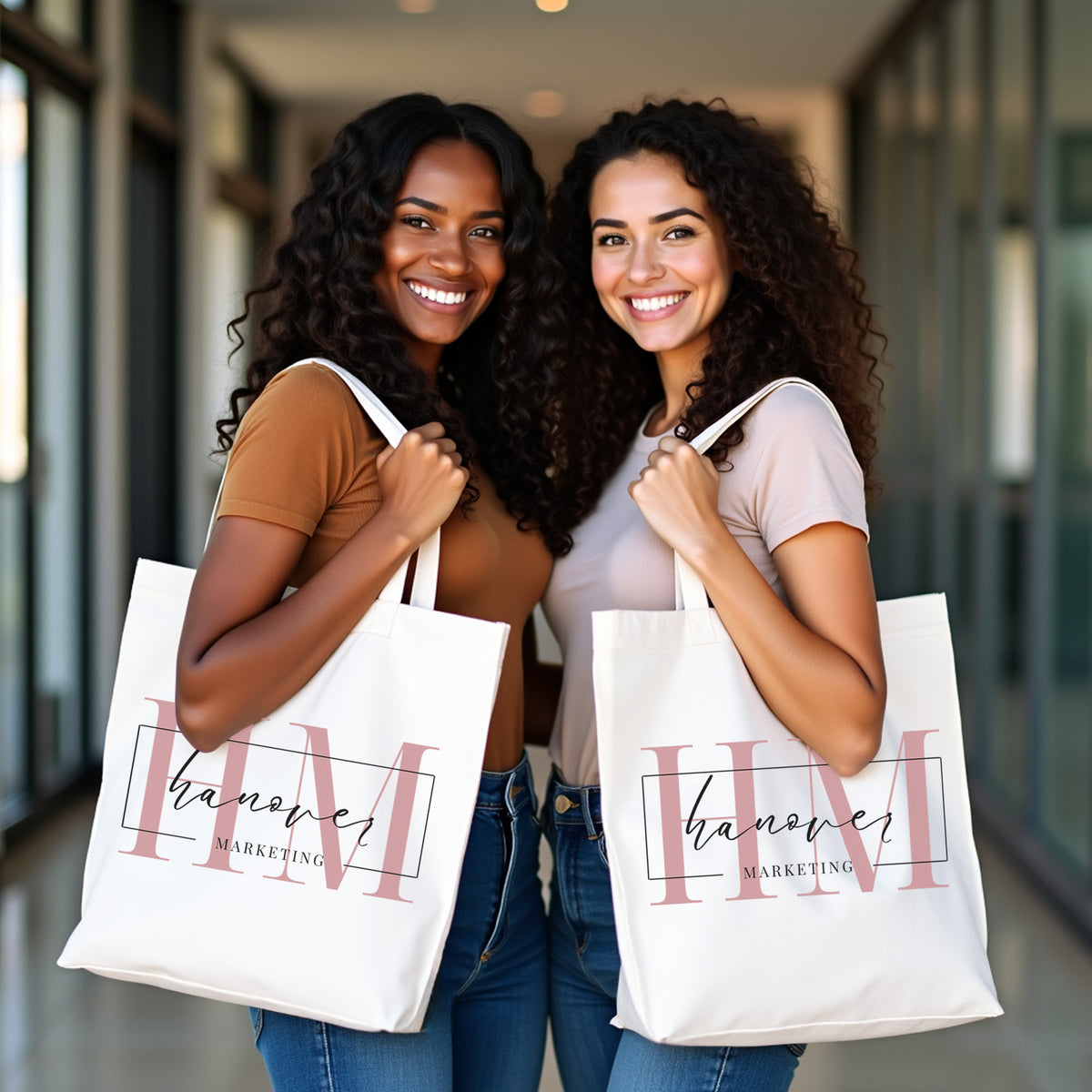 Custom Business Tote Bags with Logo, Personalized Gifts for Employees ...