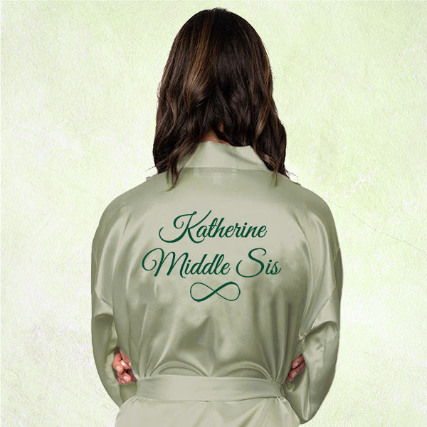 Infinity Template Personalized Getting Ready Robes for Women and Girls ...