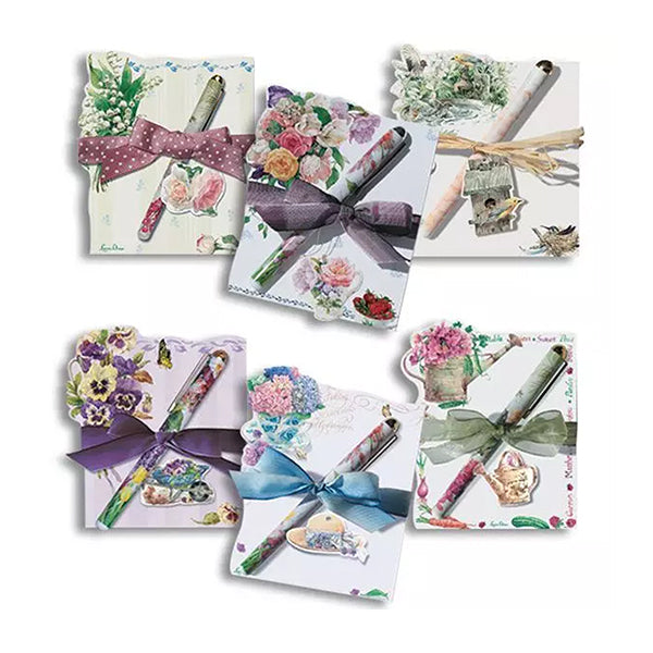 Floral Die-Cut Pen and Notepad Set By Lissom Design – Gifts Are Blue