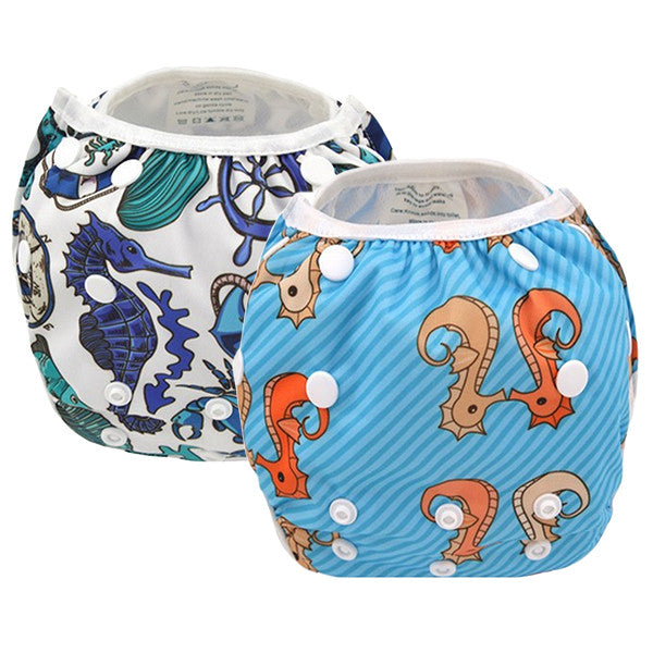 2 Pack Leakproof Reusable Swim Diapers, 0 to 2 years – Gifts Are Blue