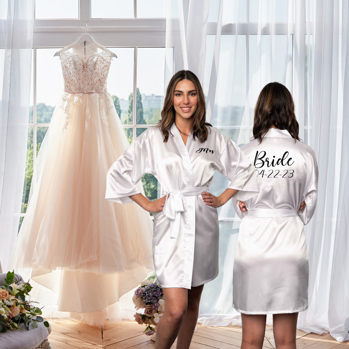 Womens & Girls Personalized Robes, Custom Robes for Bride, Bridesmaid ...