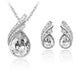Beautiful Womens Necklace and Earrings Water Drop Jewelry Set – Gifts ...